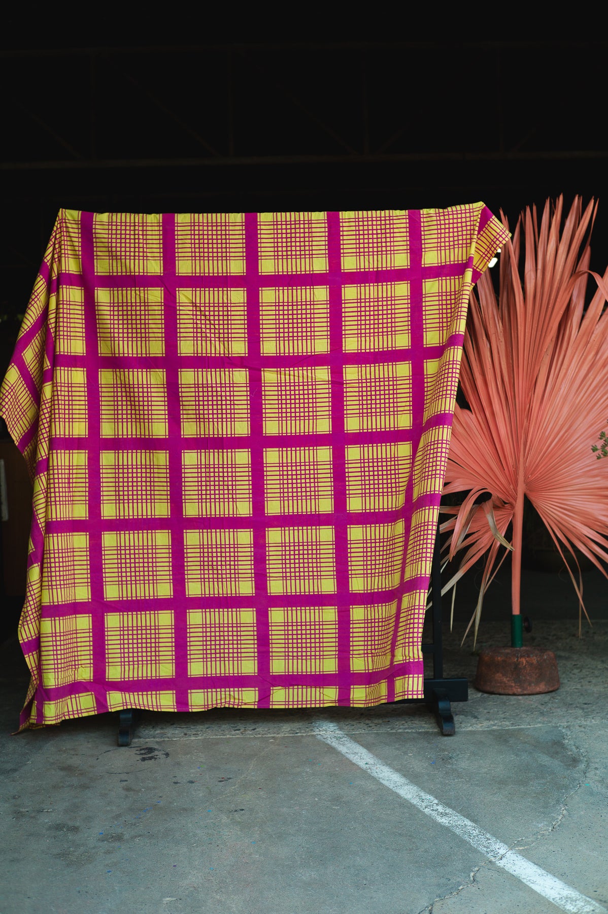 Checky Check Bed Sheet | Sunshine Pink – Little Tienda